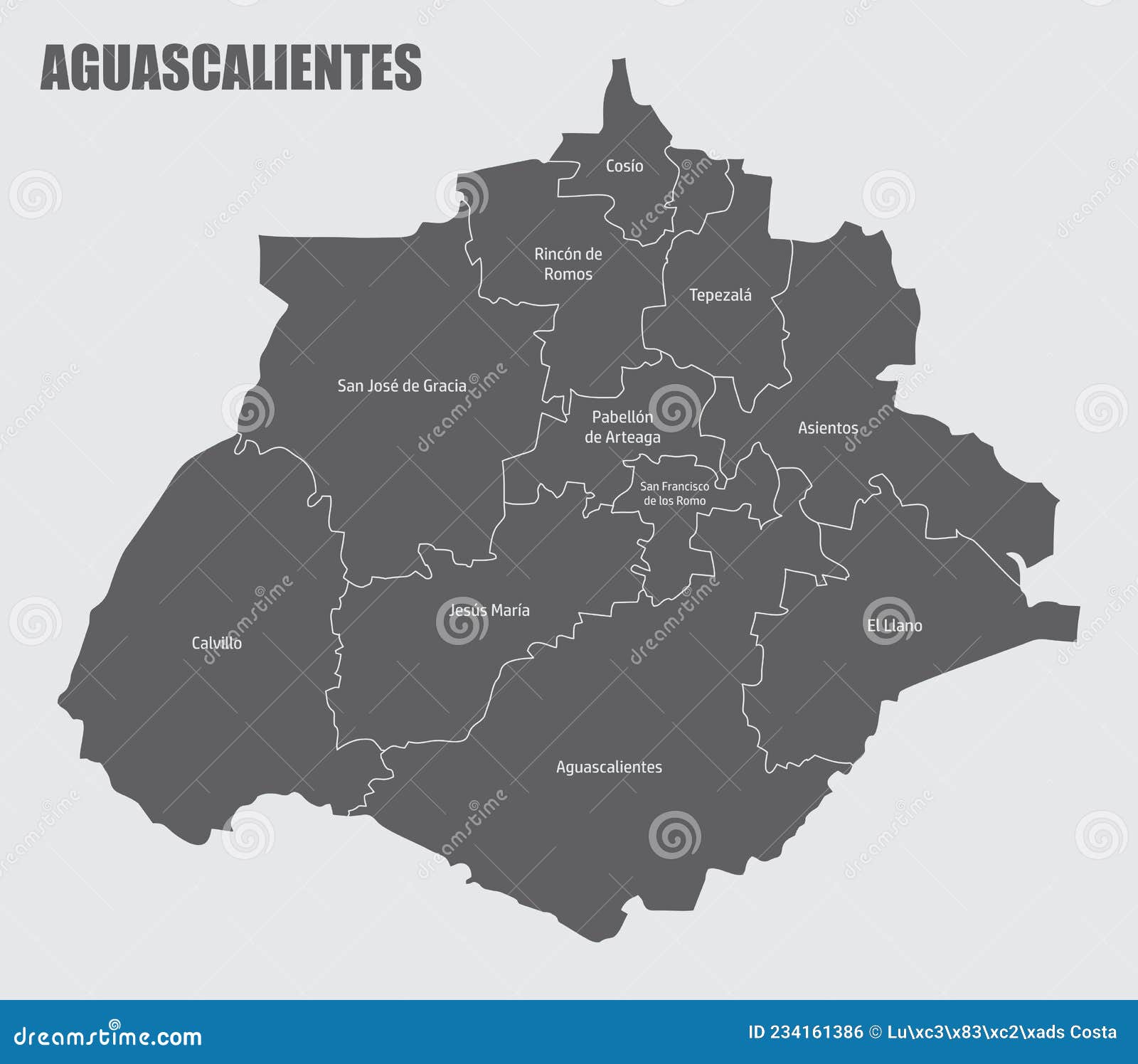 Jesus Maria Aguascalientes Mexico Map