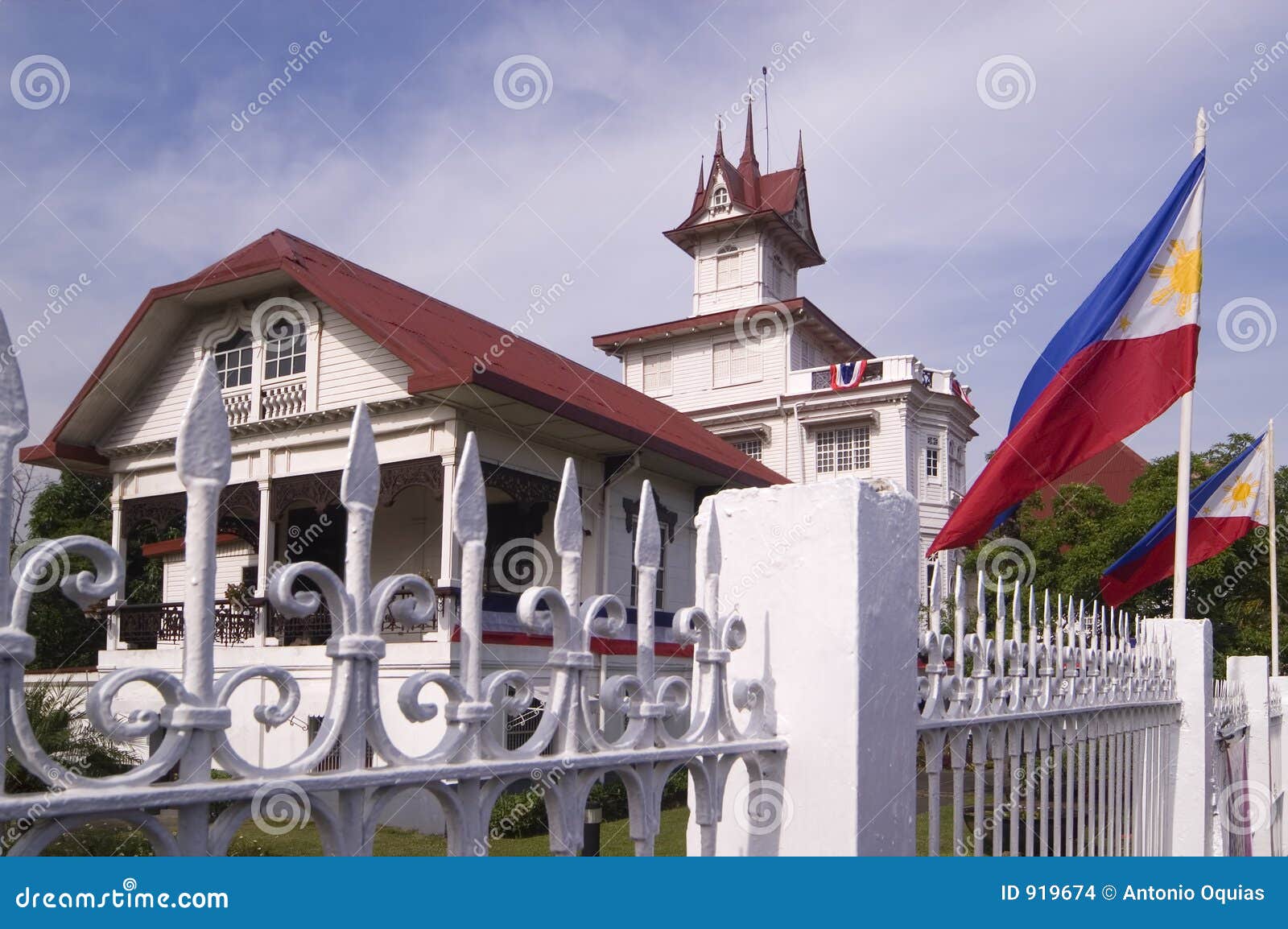 Aguinaldo Shrine stock photo. Image of flag, hero, pole - 919674