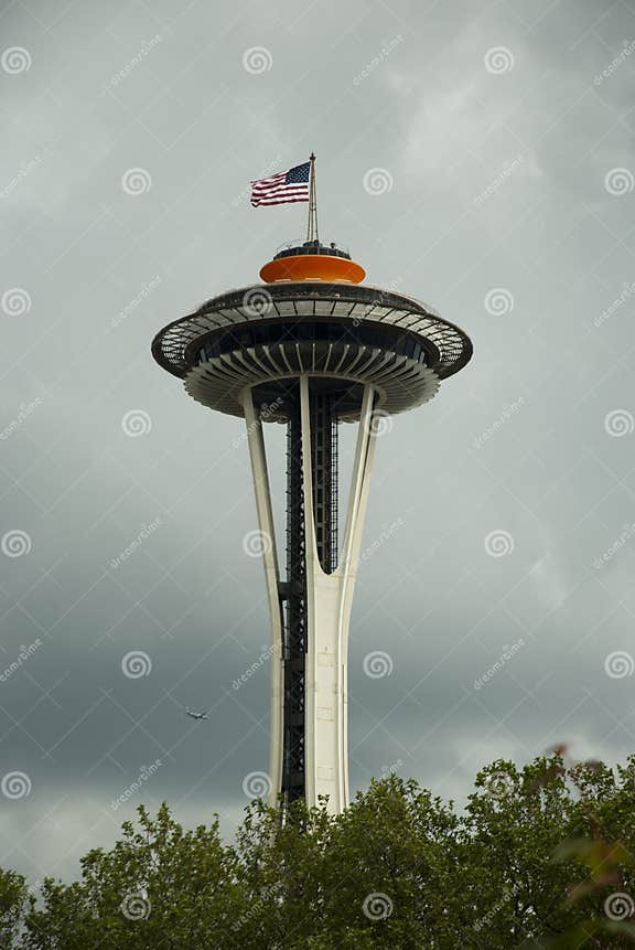 Aguja 50.a Del Espacio De Seattle Foto editorial - Imagen de sebo ...