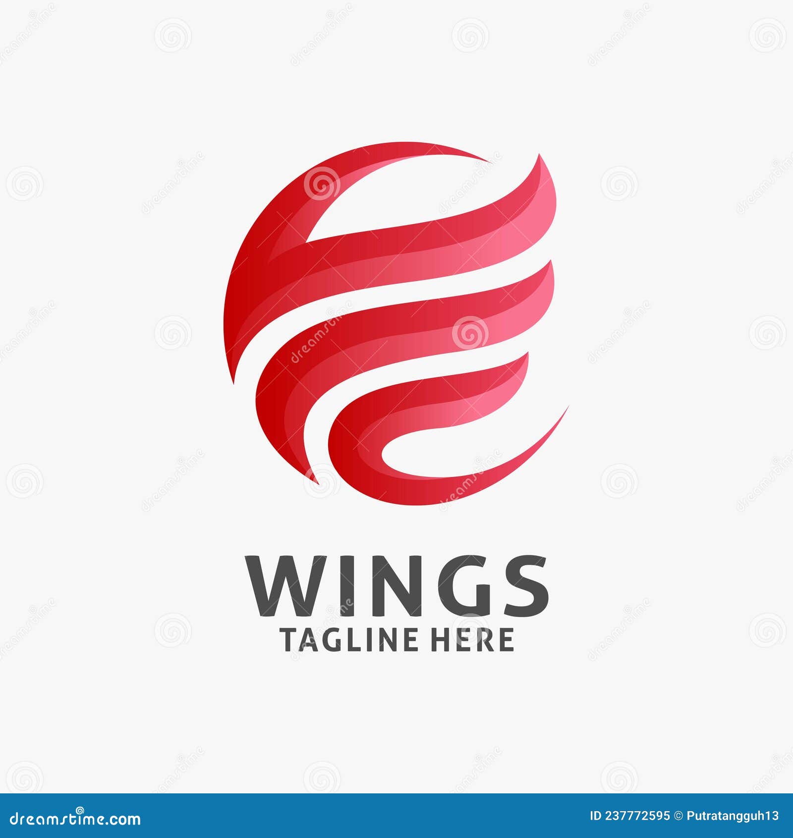 Abstract Fly Wing Logo Design Stock Vector - Illustration of awesome ...