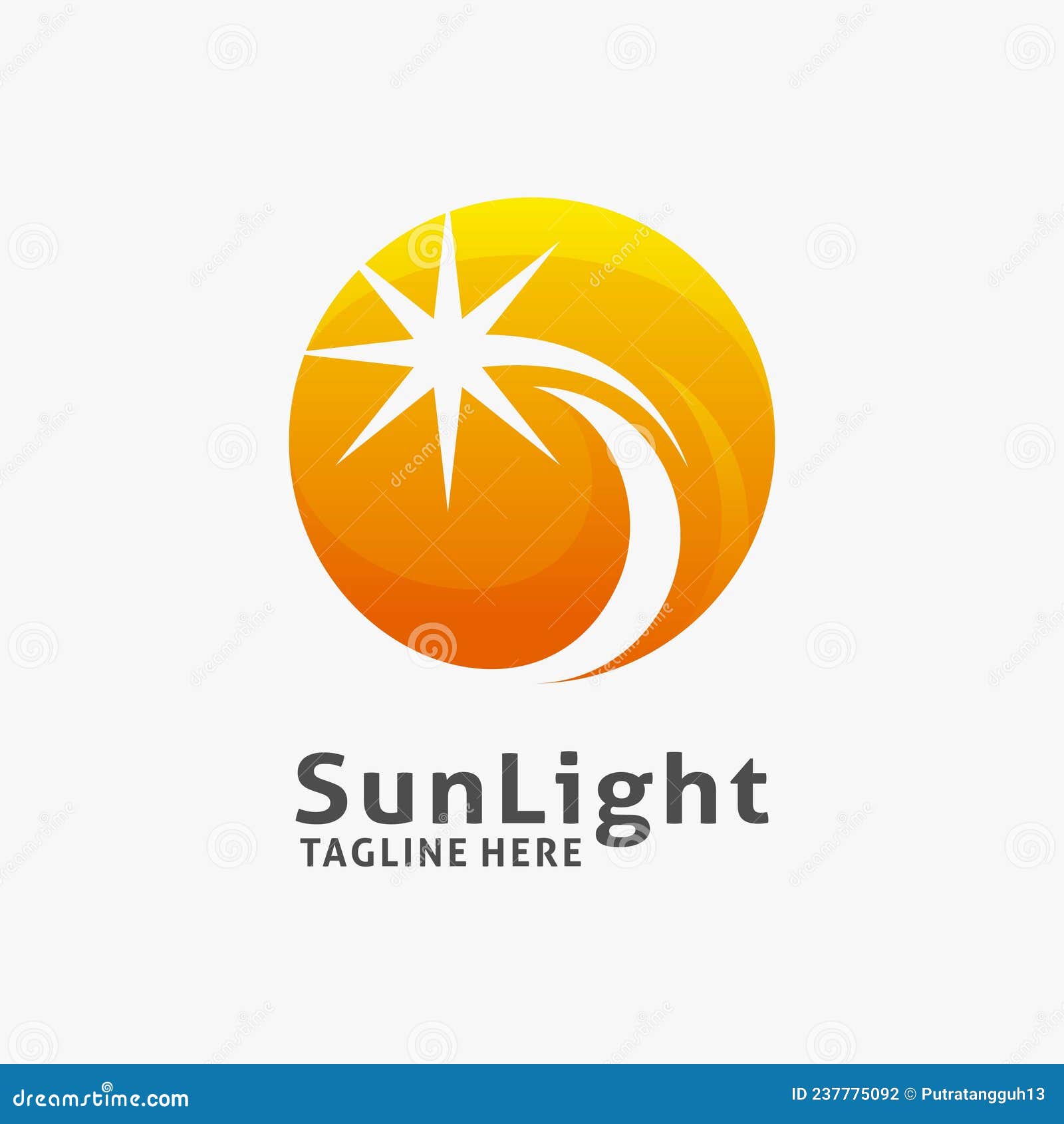 Sunlight logo design stock vector. Illustration of concept - 237775092