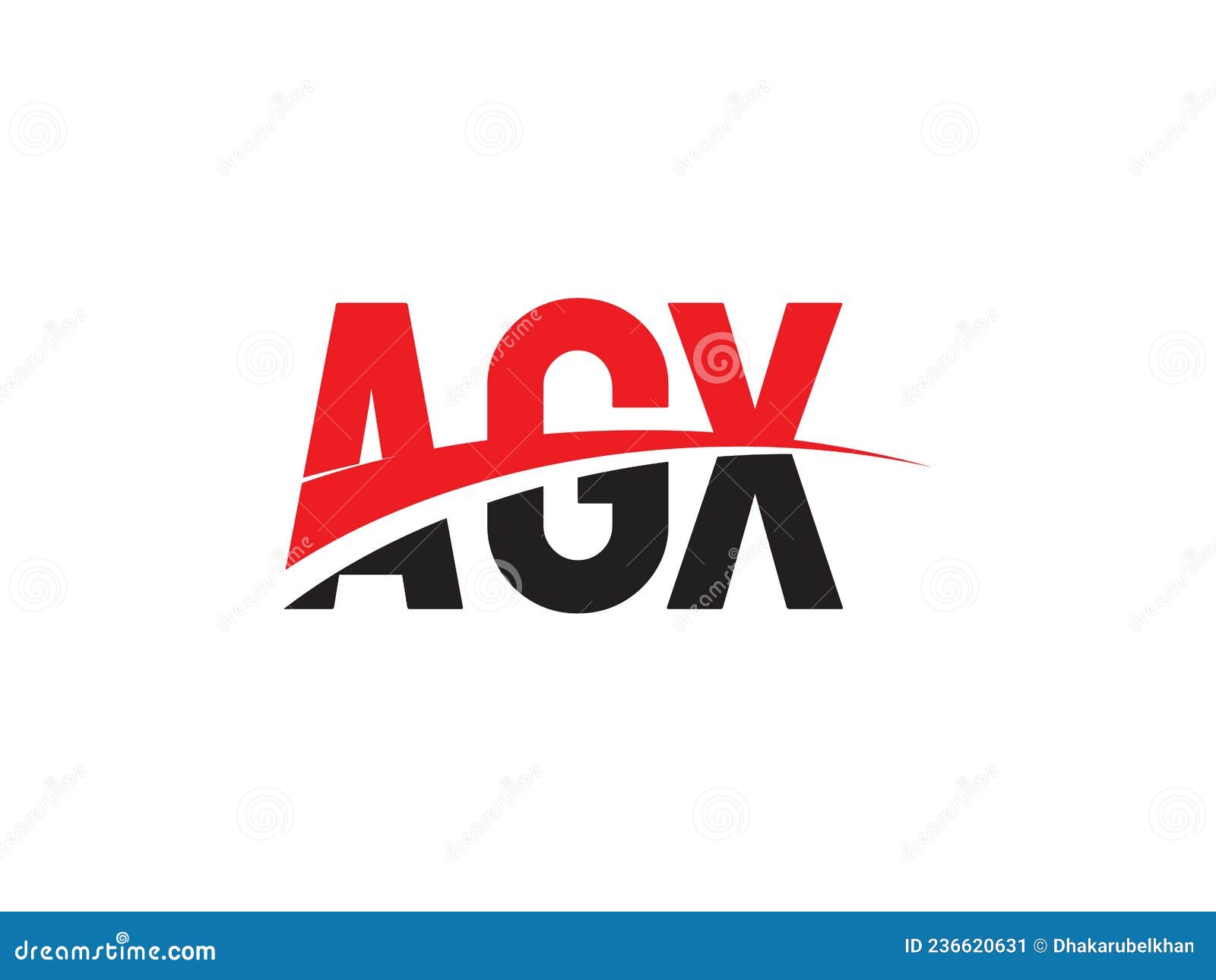 AGX Letter Initial Logo Design Vector Illustration Stock Vector ...