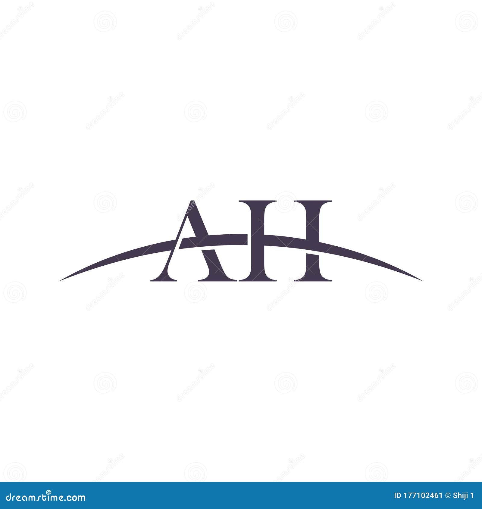A and H Monogram Logo Design,simple Minimal Modern Style Logomark,brand ...
