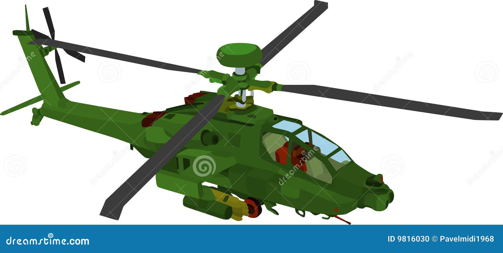 Ah 64 lb stock vector. Illustration of cannon, nato, longbow - 9816030