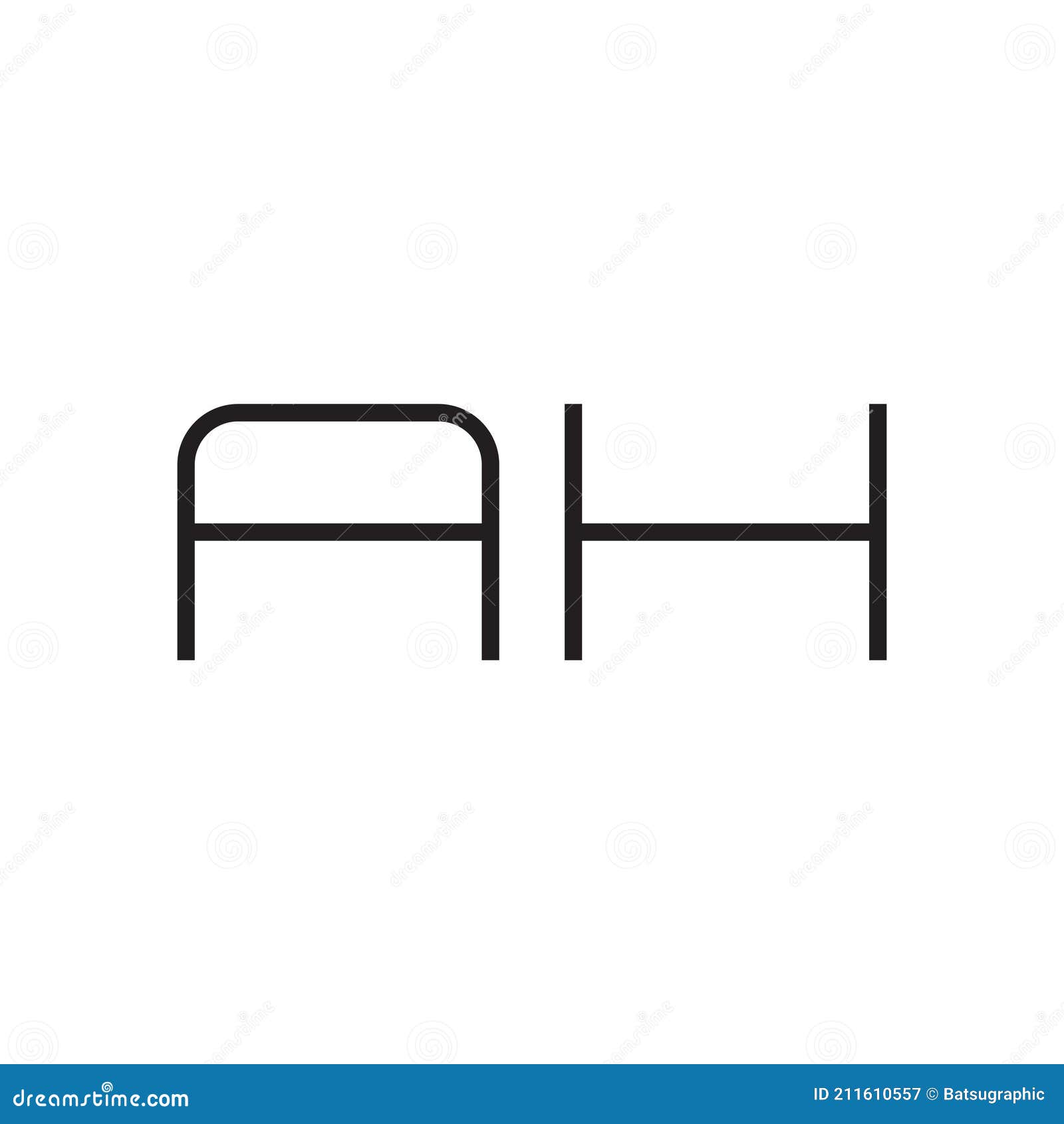 Ah Initial Letter Vector Logo Icon Stock Vector - Illustration of ...