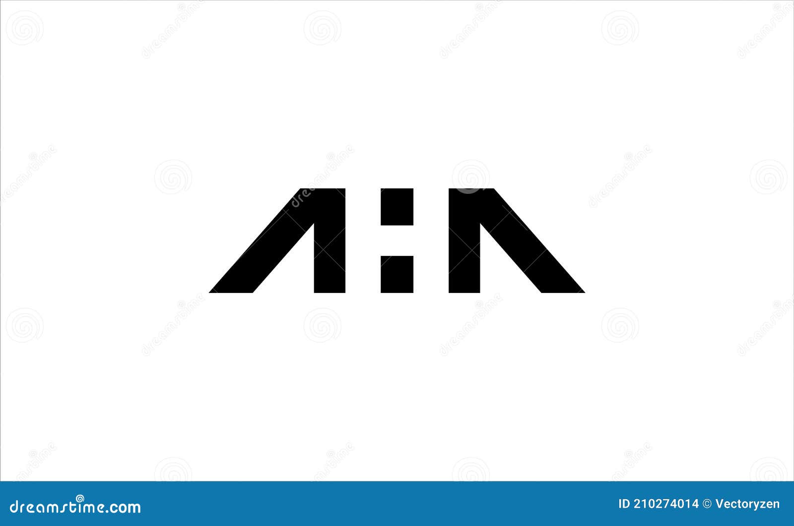 AHA Initial Logo Design Vector Illustration Stock Vector - Illustration ...