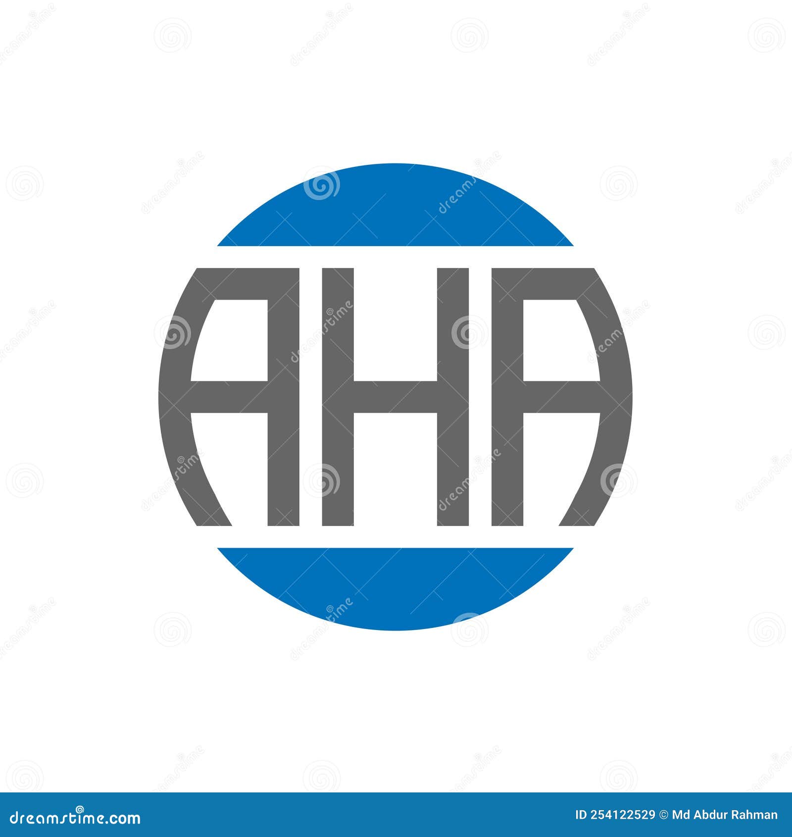 AHA Letter Logo Design on White Background. AHA Creative Initials ...