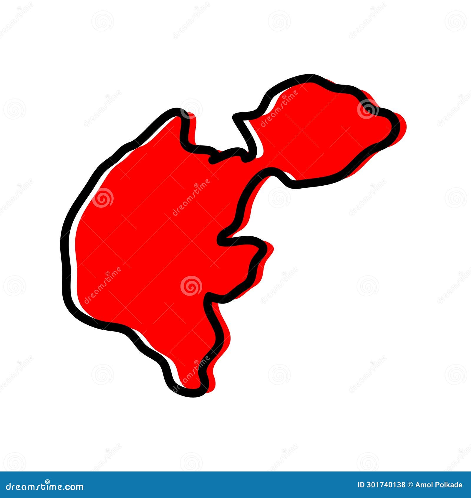 Ahafo Region of Ghana Vector Map Graphic Stock Vector - Illustration of ...