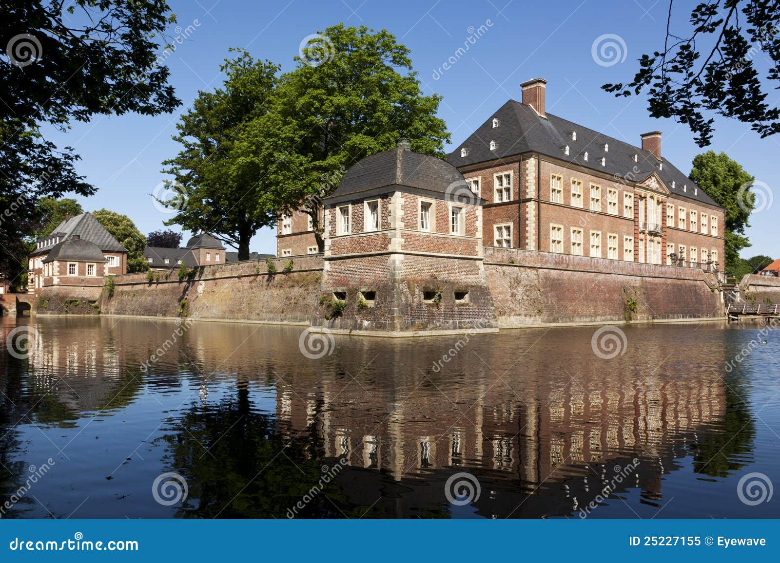 Ahaus Water Castle stock image. Image of europe, building - 25227155