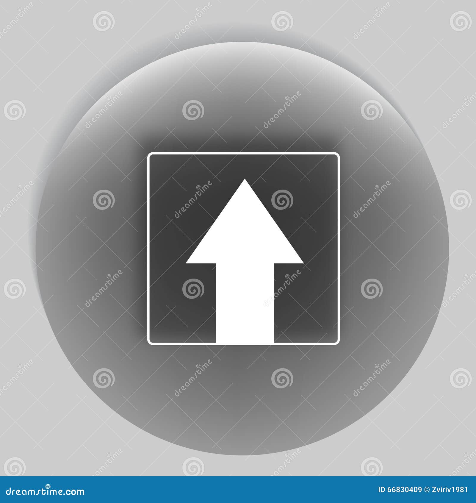 Ahead only, One Way Traffic Sign, Drive Straight Stock Illustration ...