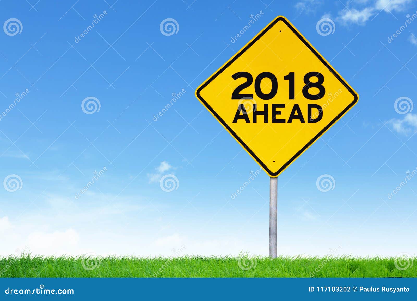2018 ahead road sign stock photo. Image of forward, signpost - 117103202