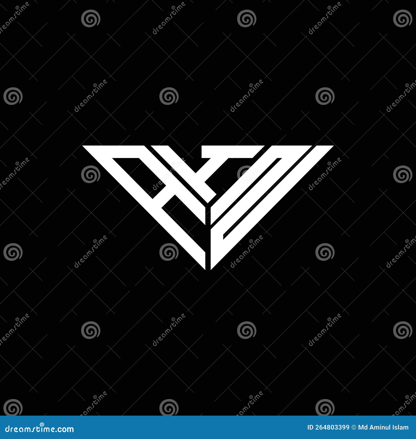 AHH Letter Logo Creative Design with Vector Graphic, Stock Vector ...