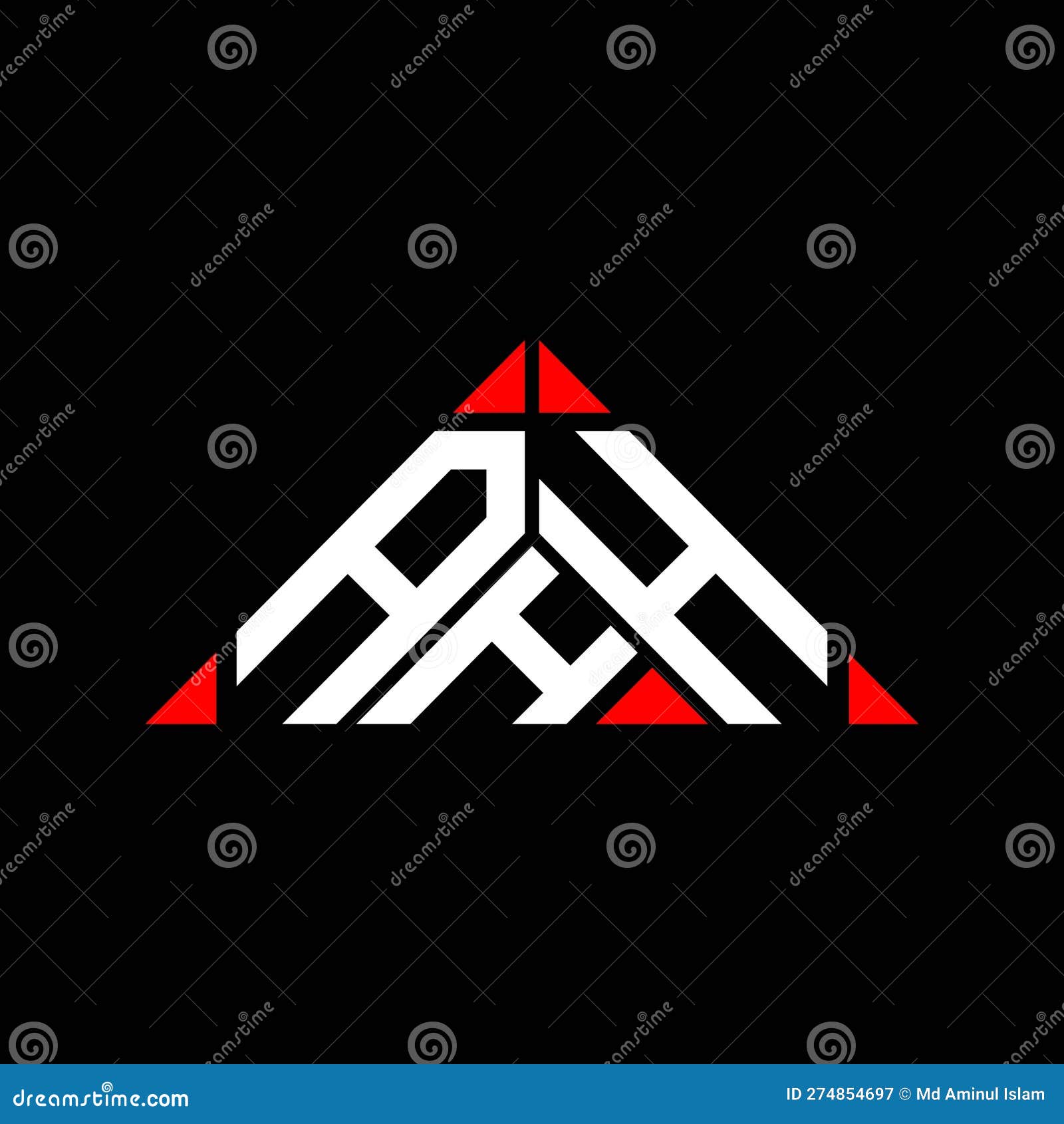 AHH Letter Logo Creative Design with Vector Graphic, AHH Stock Vector ...