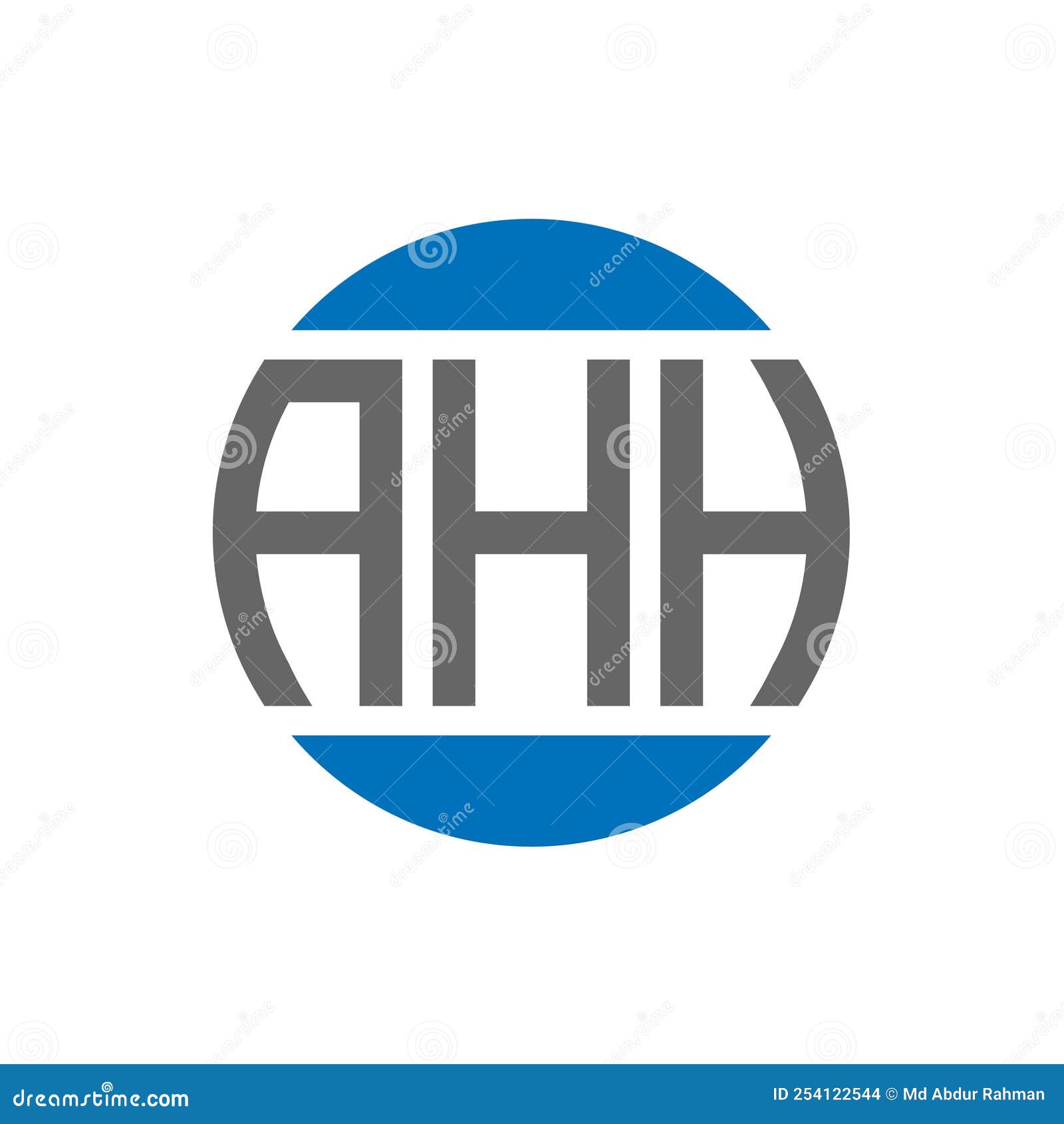 AHH Letter Logo Design on White Background. AHH Creative Initials ...