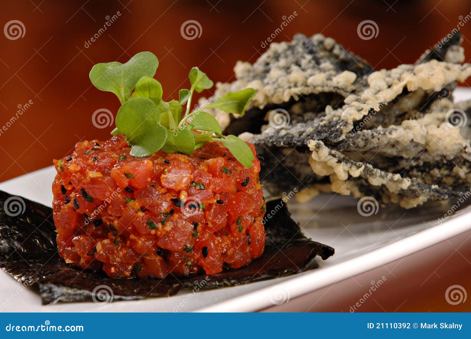 Ahi Tuna Appetizer stock photo. Image of gourmet, japan - 21110392