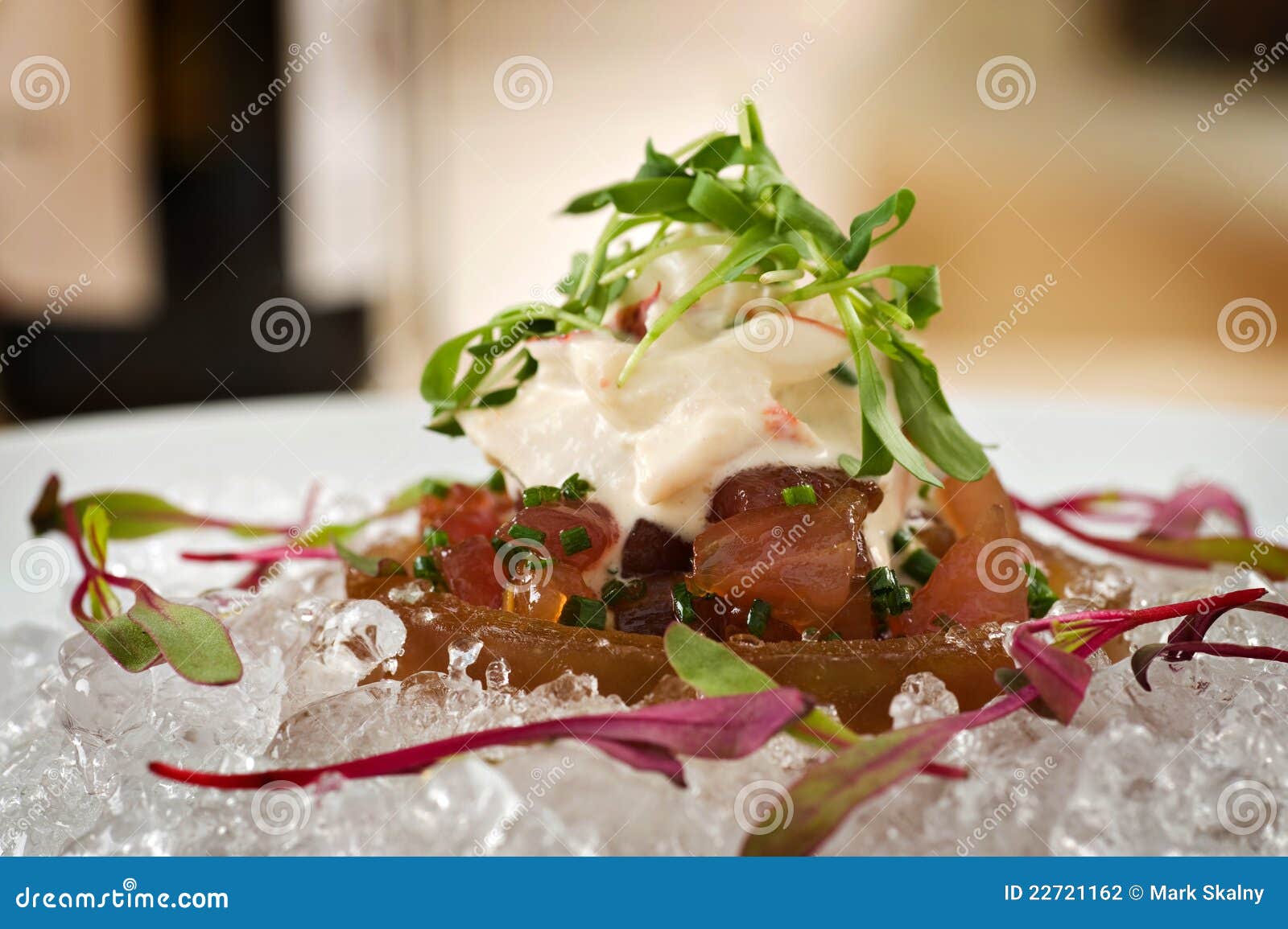 Ahi Tuna Appetizer stock photo. Image of green, japan - 22721162