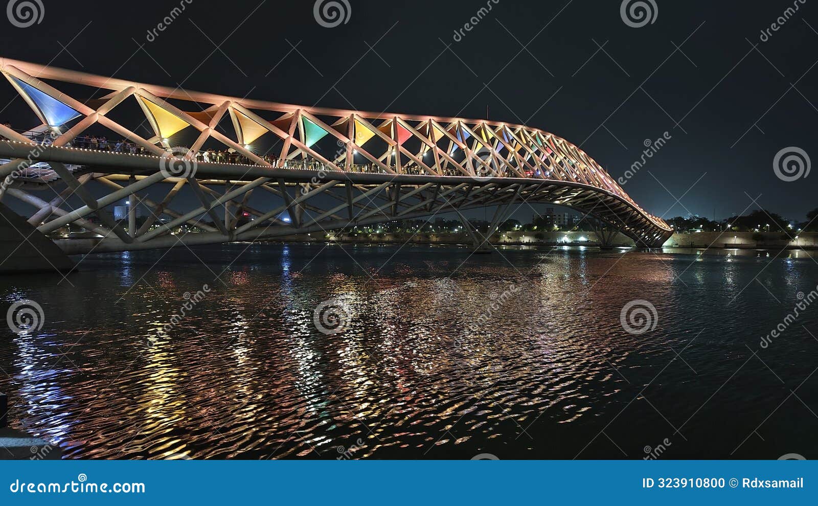Ahmedabad Sabarmati River Front Atal Bridge Editorial Image - Image of brideg, front: 323910800