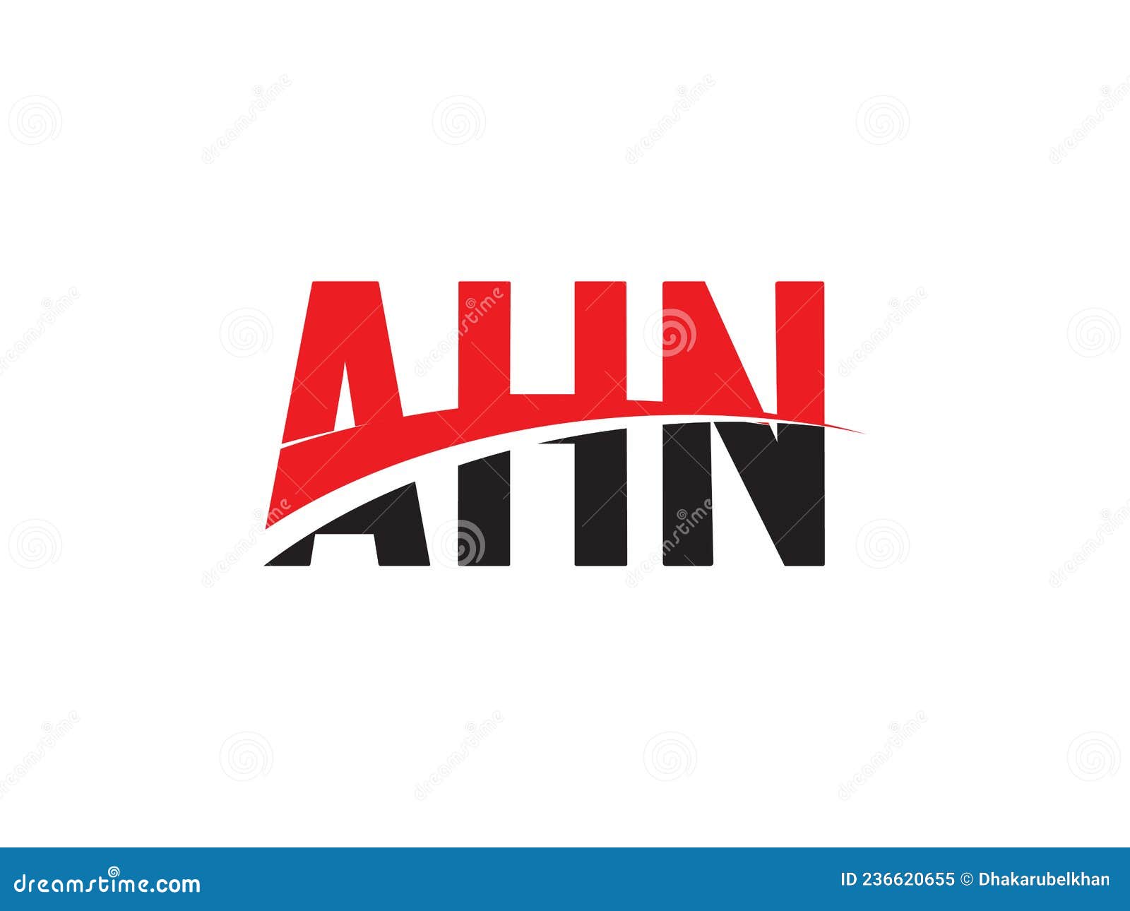 AHN Letter Initial Logo Design Vector Illustration Stock Vector ...
