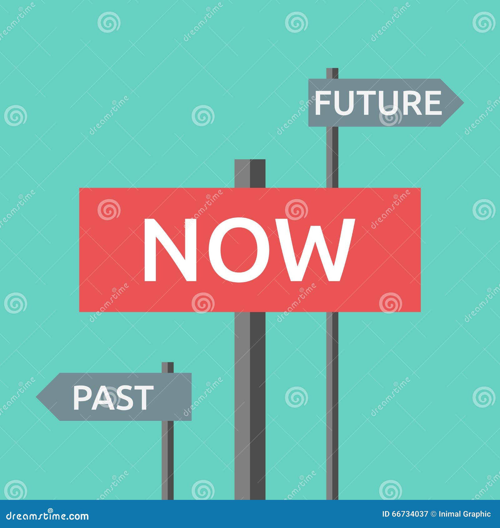 Ahora, último y futuro ilustración del vector. Ilustración de armonioso ...