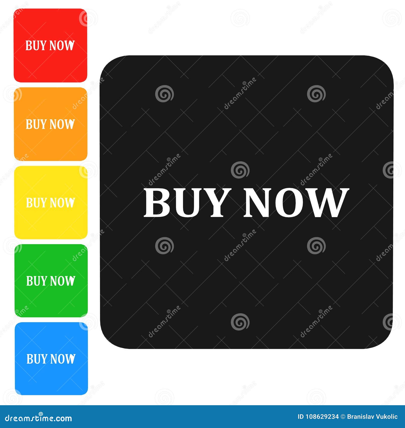 Ahora Compre El Icono, Muestra, Ejemplo 3D Stock de ilustración ...