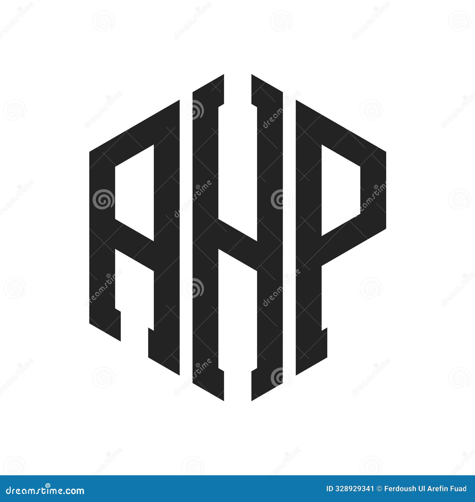 AHP Logo Design. Initial Letter AHP Monogram Logo Using Hexagon Shape ...