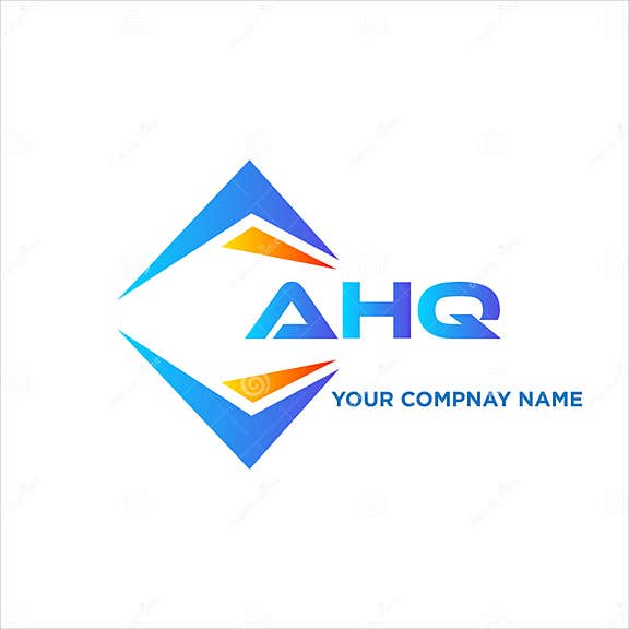 AHQ Abstract Technology Logo Design on White Background. AHQ Creative ...