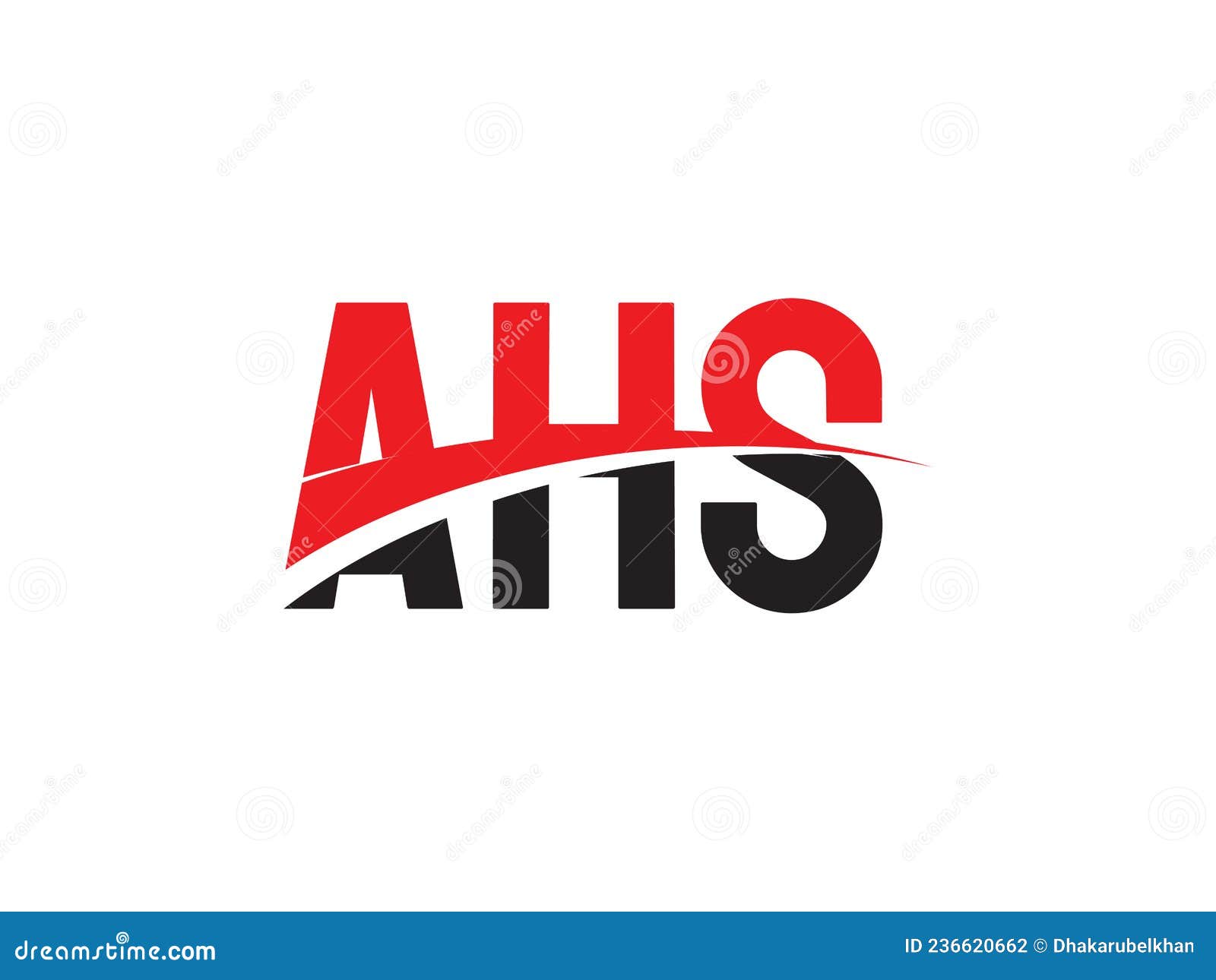 AHS Letter Initial Logo Design Vector Illustration Stock Vector ...