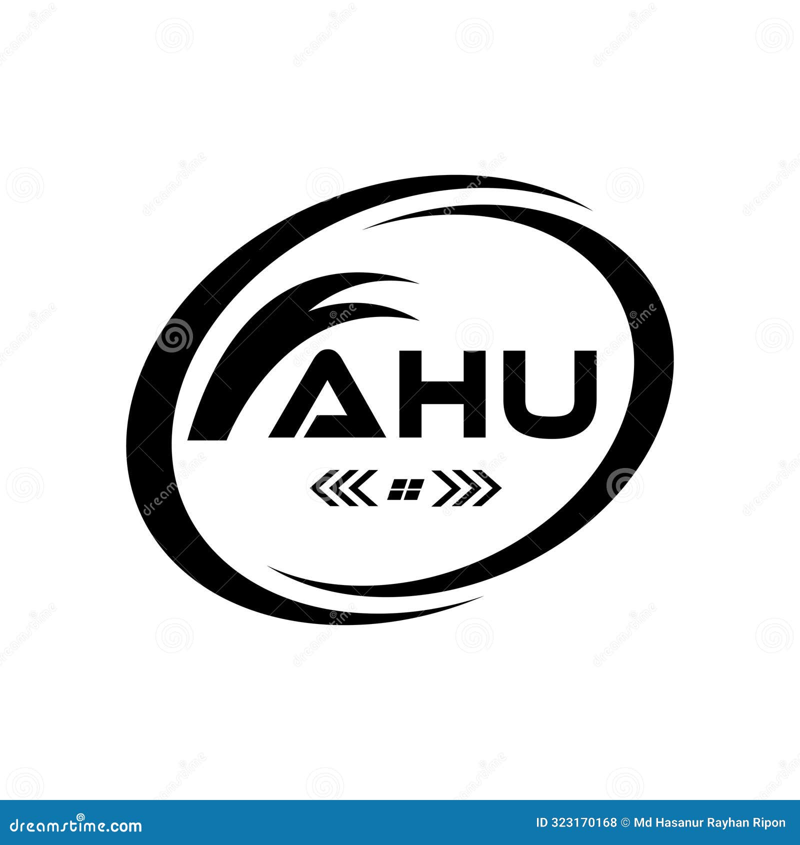 AHU Letter Logo Design. AHU Simple And Modern Monogram Logo. Abstract ...