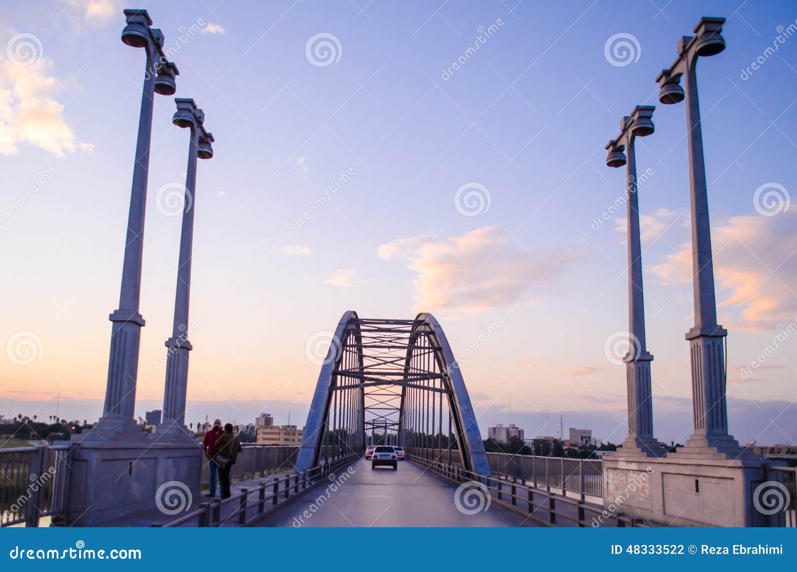 Ahvaz Pole Sefid Bridge editorial photography. Image of polsefid - 48333522
