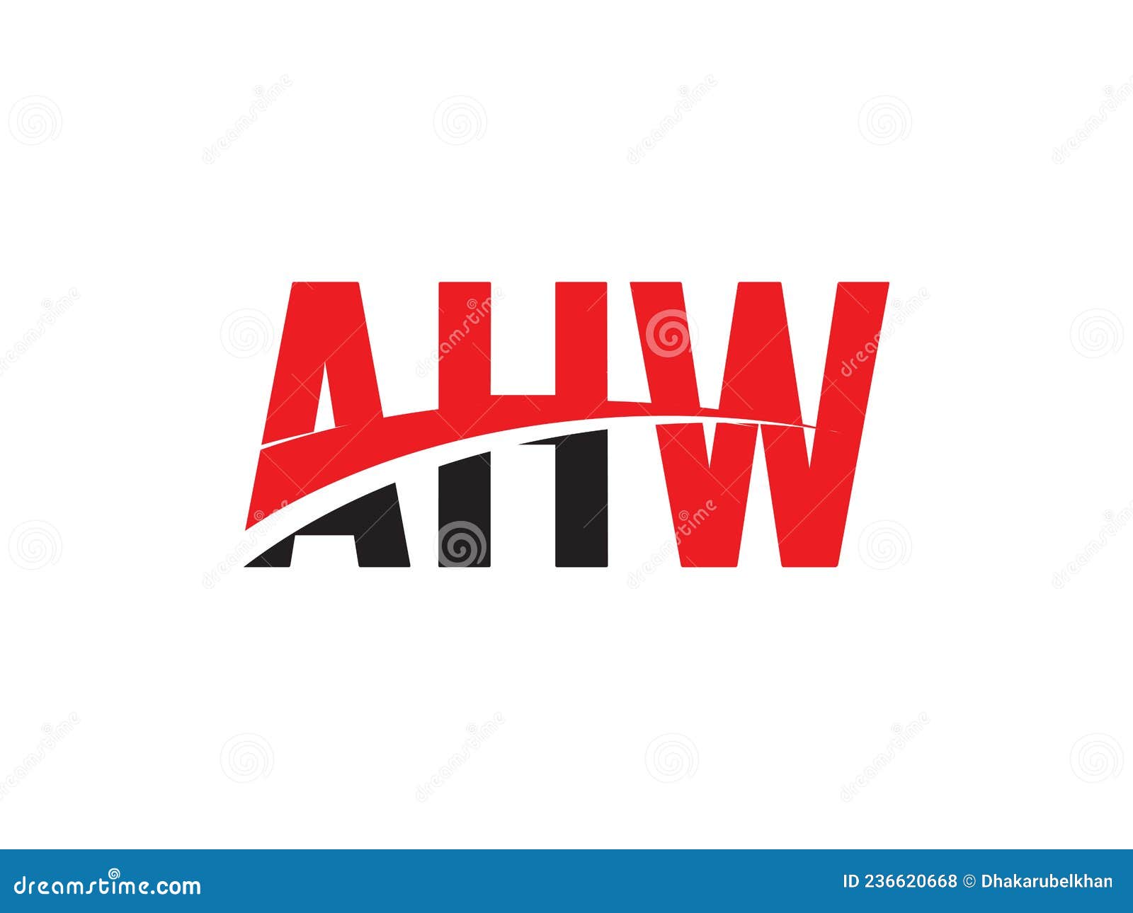 AHW Letter Initial Logo Design Vector Illustration Stock Vector ...