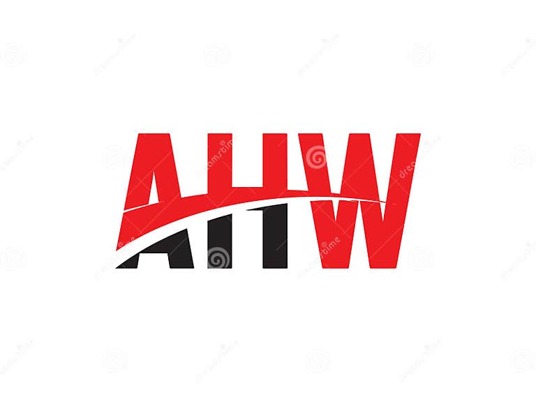 AHW Letter Initial Logo Design Vector Illustration Stock Vector ...