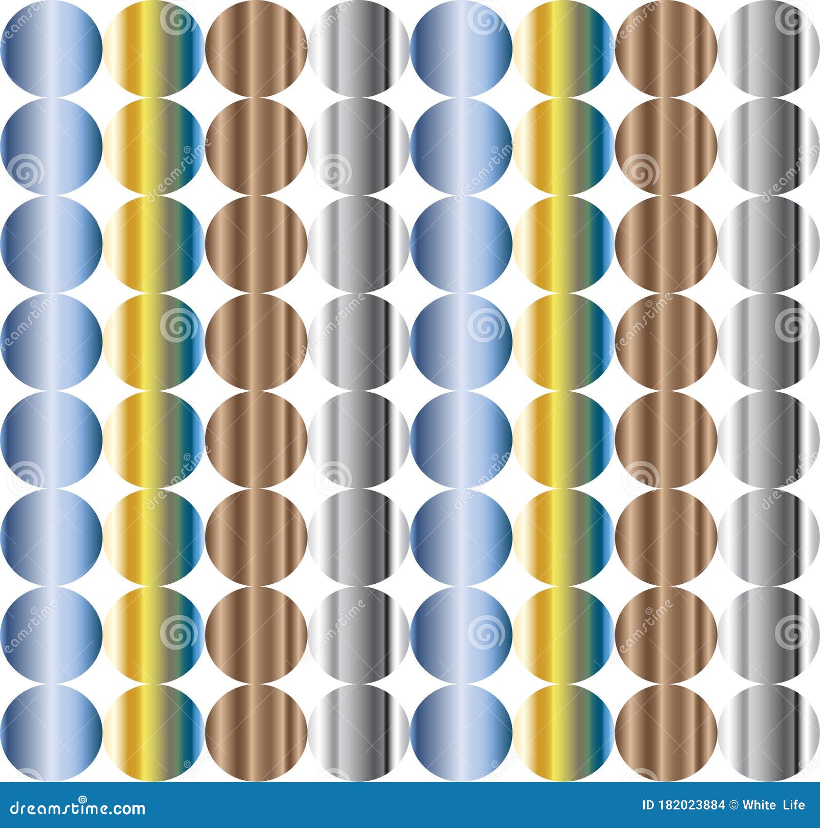 Multi Color Circles Gradient Design Stock Illustration - Illustration ...