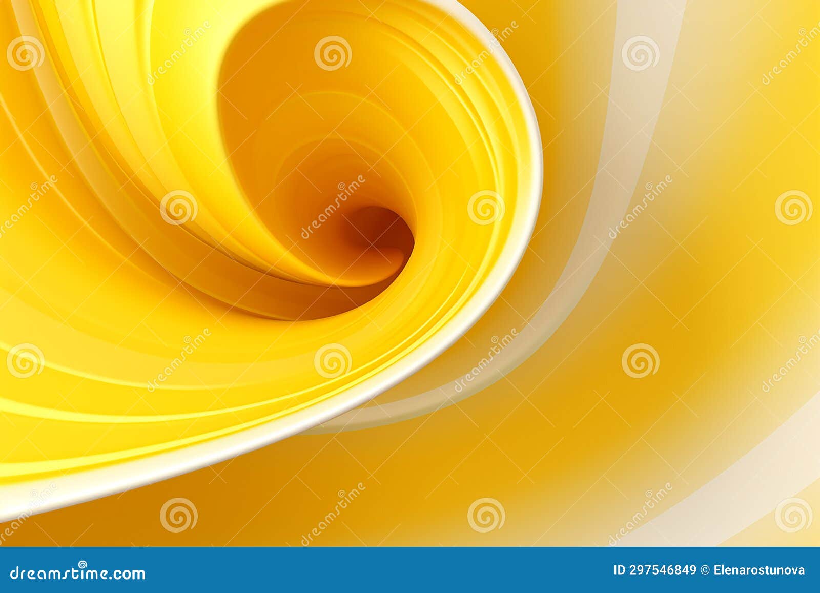 Abstract Composition - Yellow Twisting Spiral, Funnel. Wallpaper Stock ...