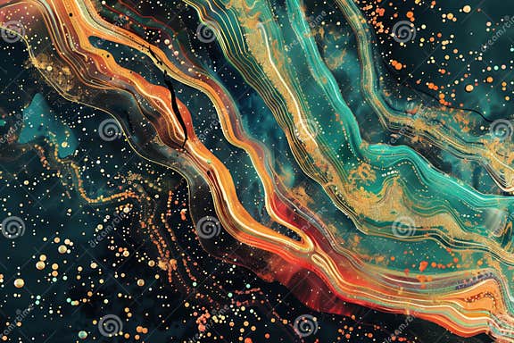 AI Algorithm Abstract Background with Digital Patterns, Circuits, and Codes. Stock Photo - Image ...