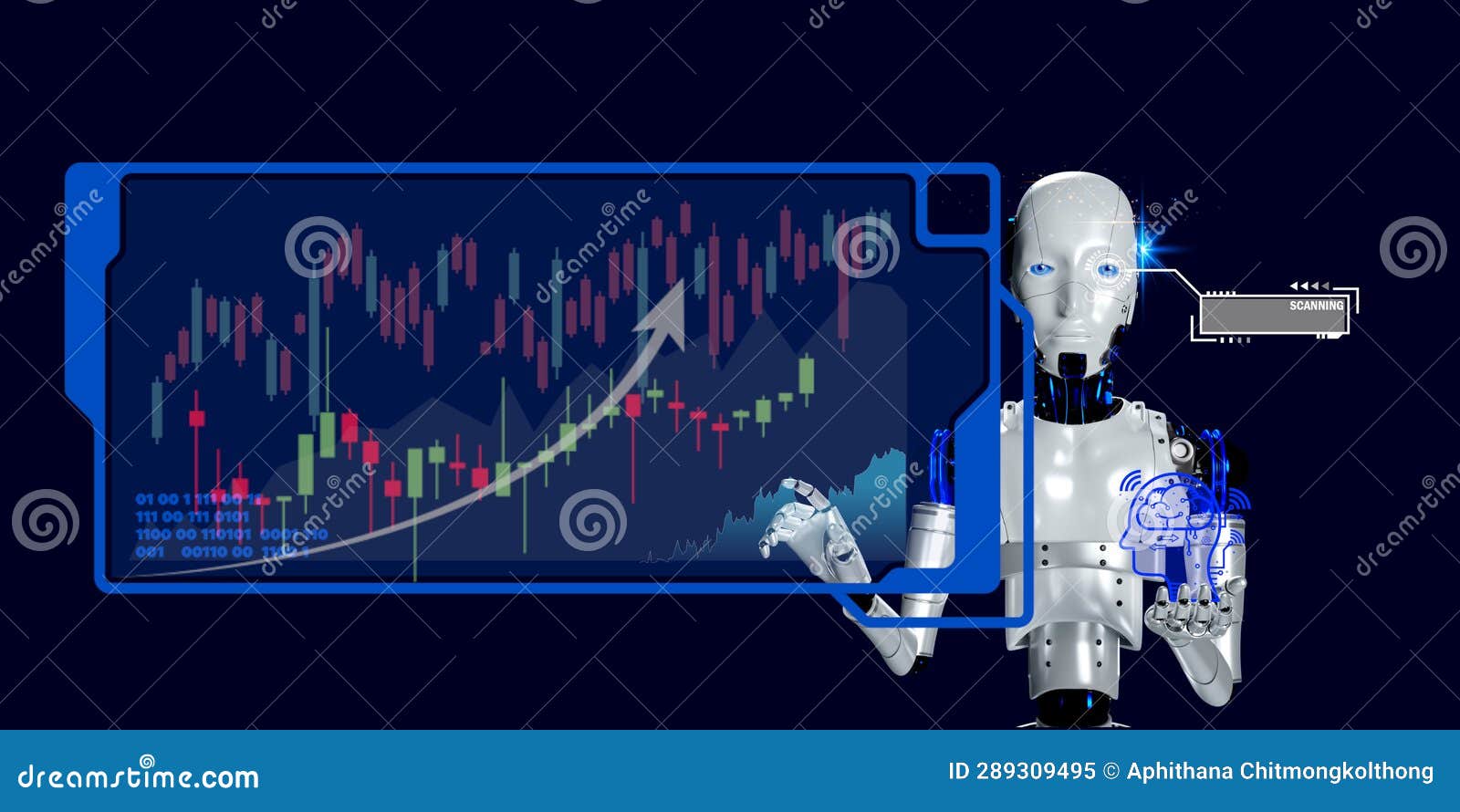 AI Algorithm Help Forecast and Plan Business Investments Stock Image ...
