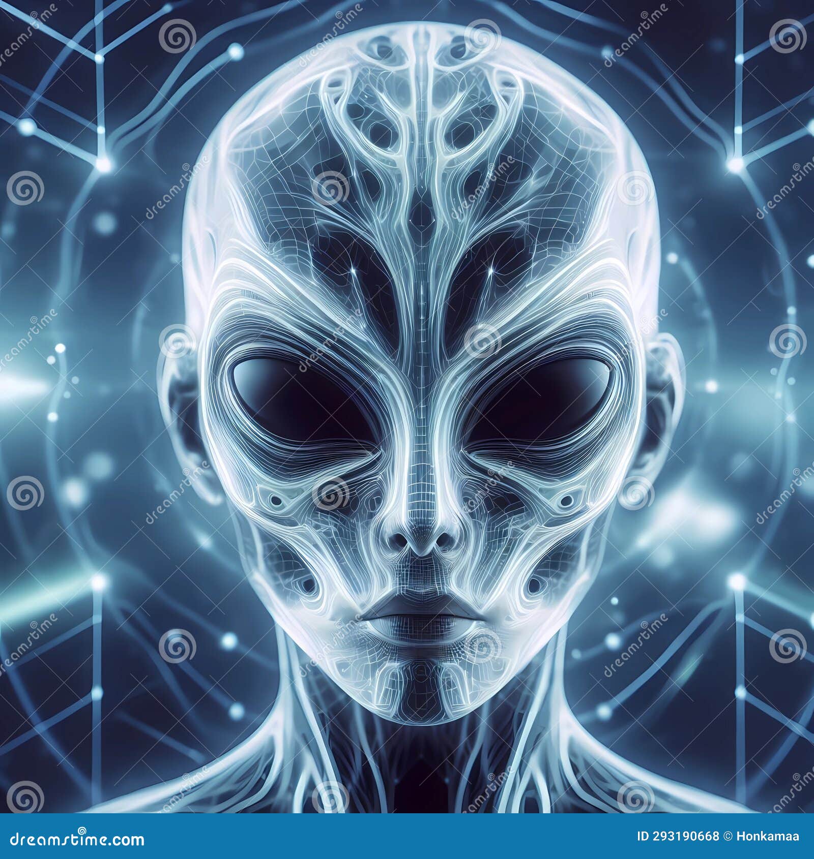 Alien Concept Vector Linear Icon Isolated On Transparent Background ...