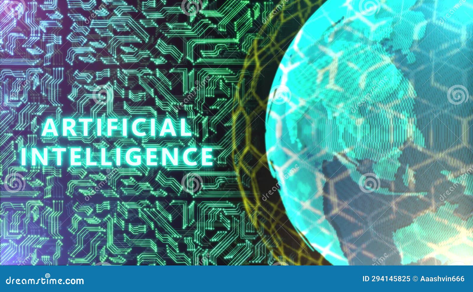 Ai Animation with Blur Globe Stock Video - Video of smart, creativity ...