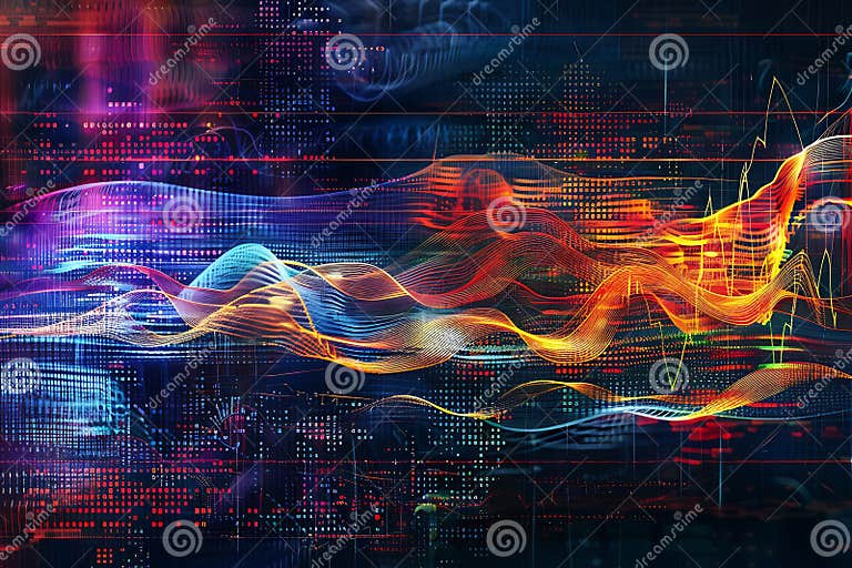 AI Art Featuring Technology-Based Clouds and High-Level Data Processing ...