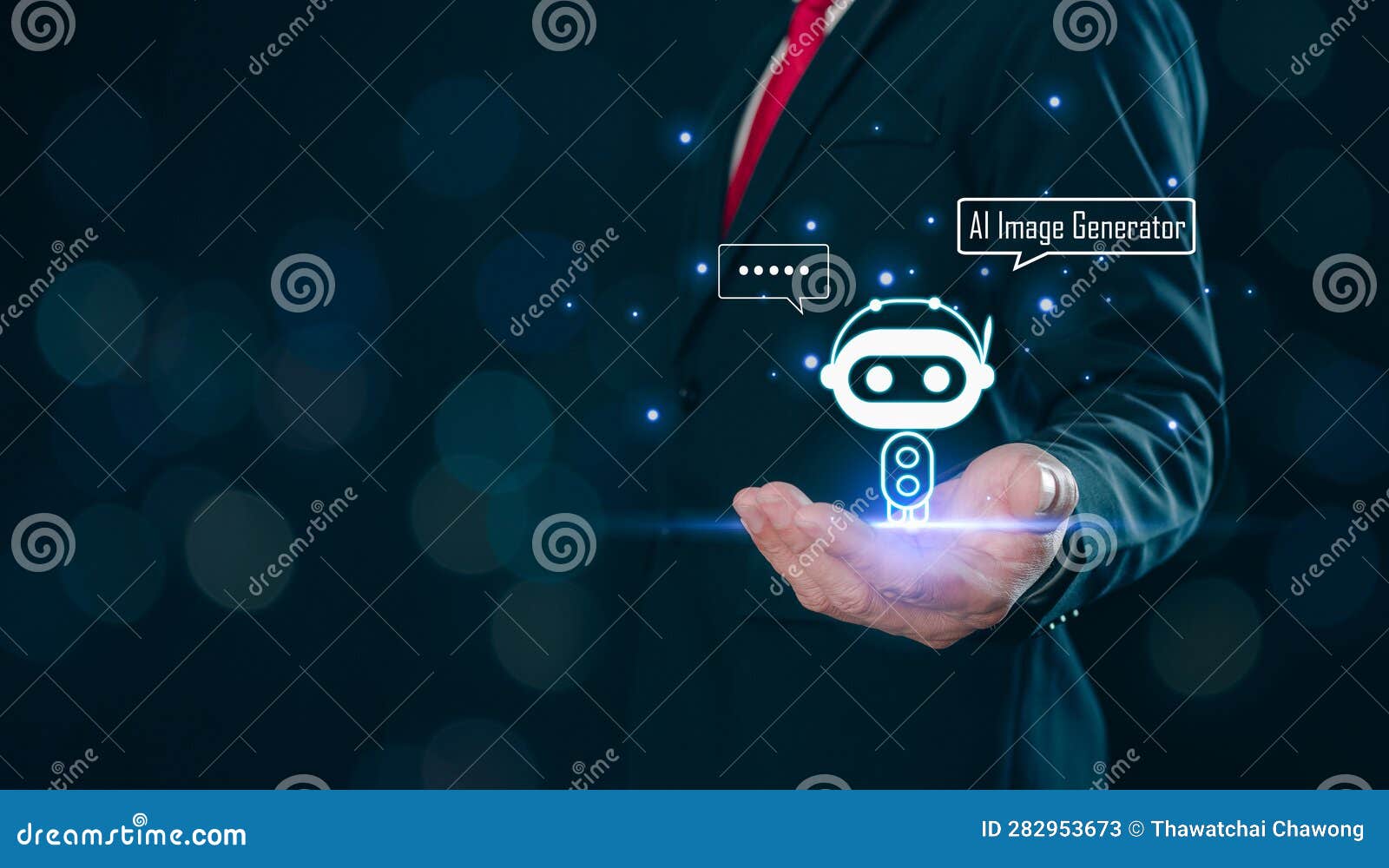 AI, Artificial Intelligence, AI Generated Content Concept. AI Assistant ...