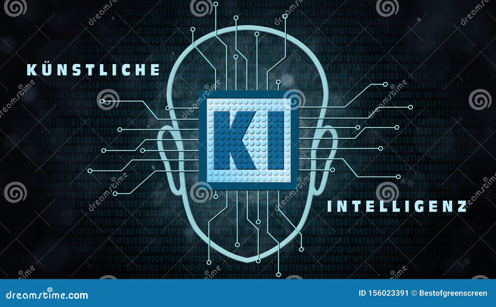 AI - Artificial Intelligence Background In German KI - Kuenstliche ...