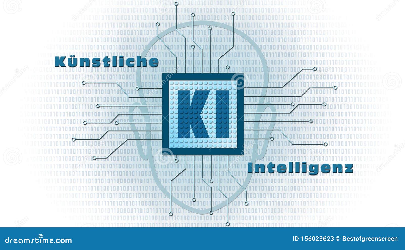 AI - Artificial Intelligence Background In German KI - Kuenstliche ...