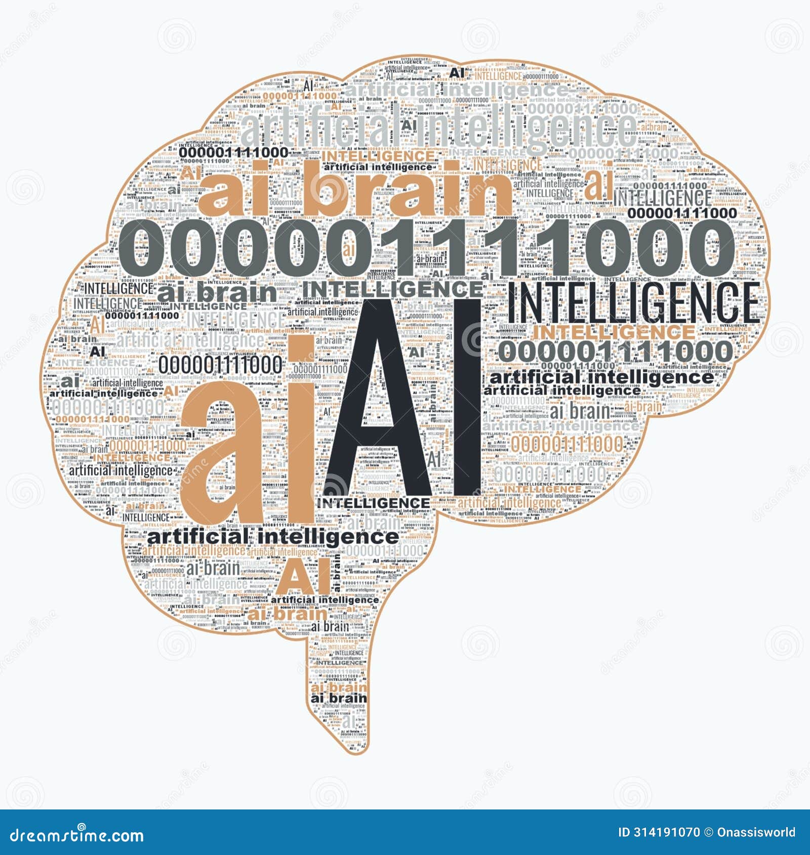 AI Artificial Intelligence Brain Illustration Technology Quantum ...