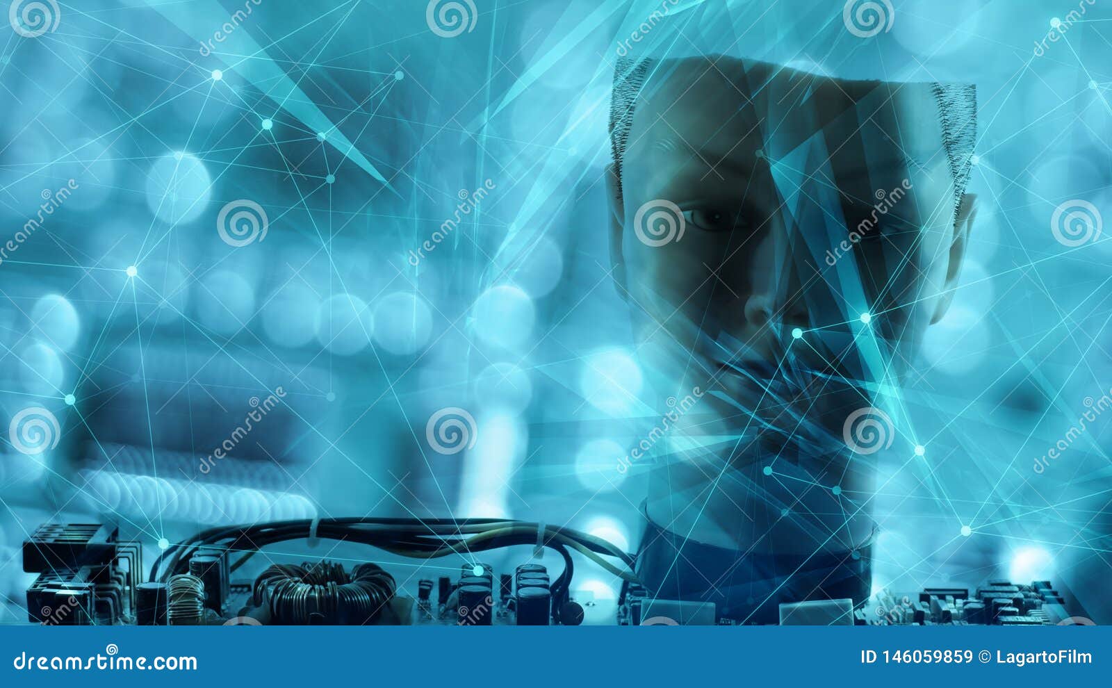 Ai Artificial Intelligence into Business, Computer Security New Tech ...