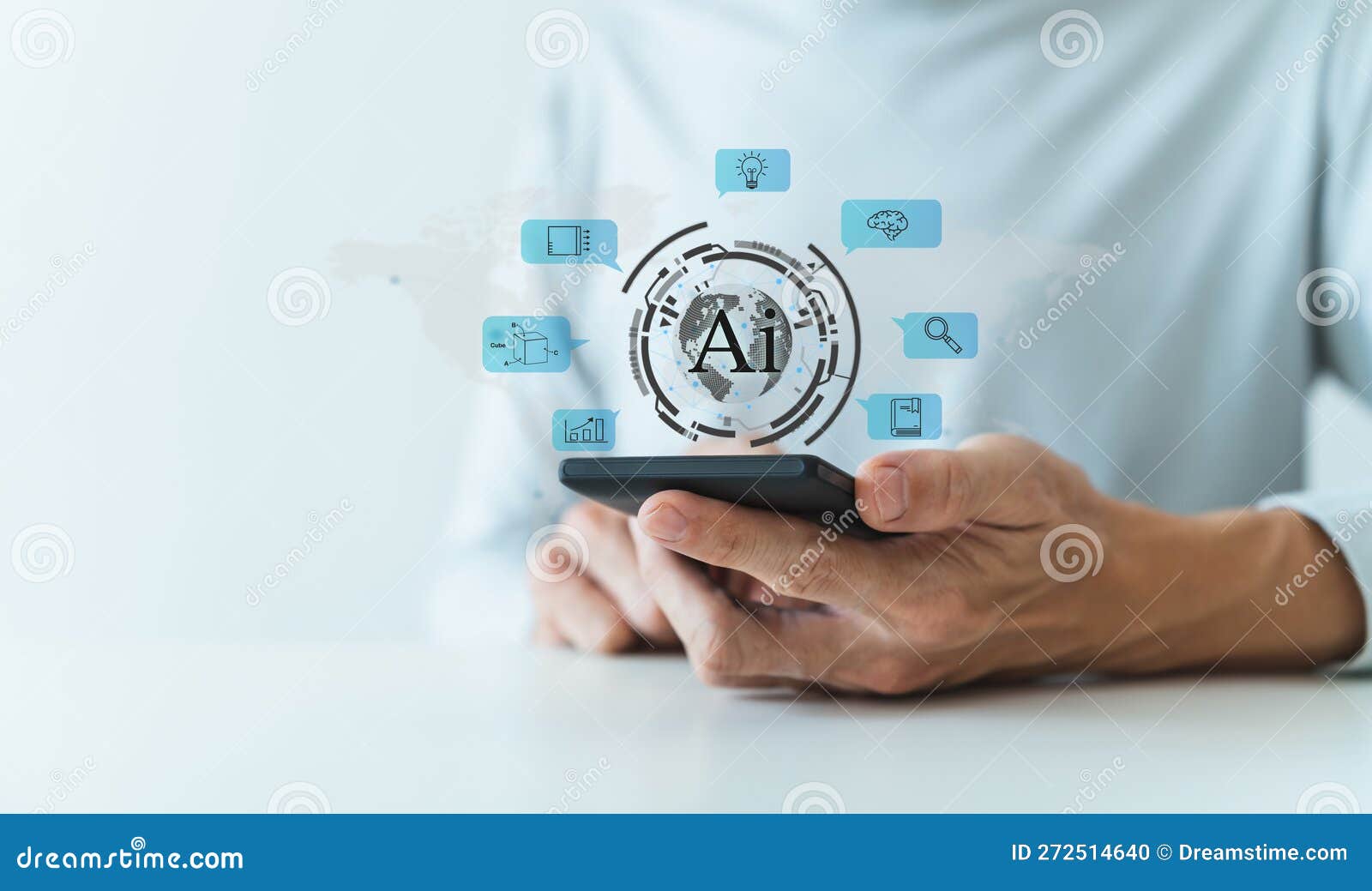 Ai or Artificial Intelligence Chat Program or Software. Knowledge and Learning Solution by ...