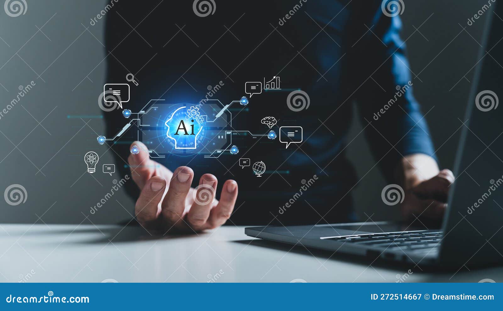 Ai or Artificial Intelligence Chat Program or Software. Knowledge and Learning Solution by ...