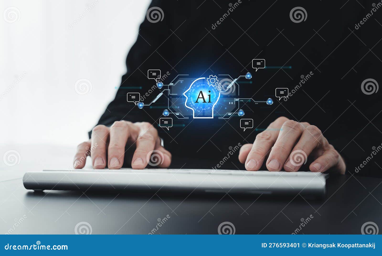 Ai or Artificial Intelligence Chat Program or Software. Knowledge and Learning Solution by ...