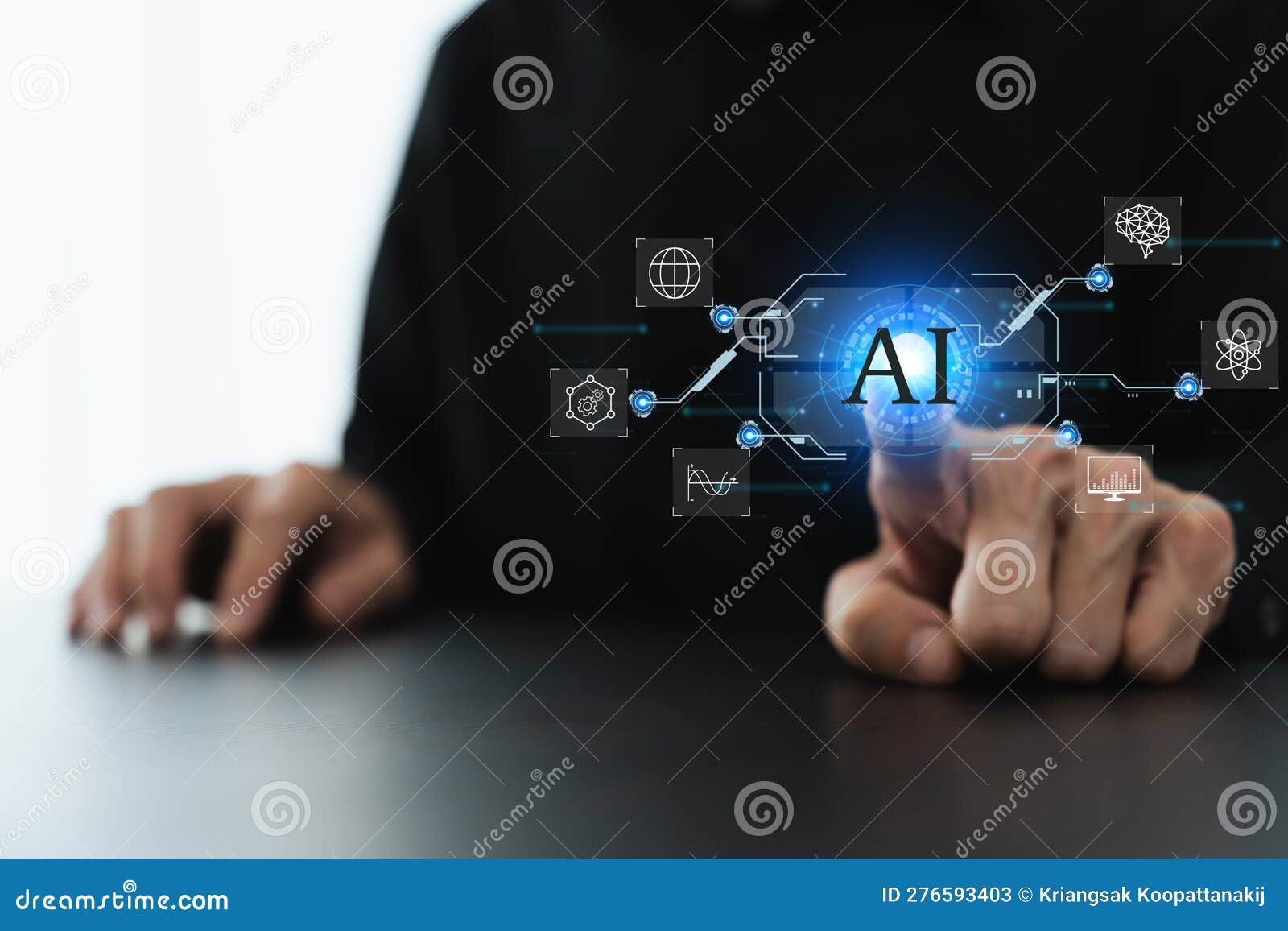 Ai or Artificial Intelligence Chat Program or Software. Knowledge and Learning Solution by ...