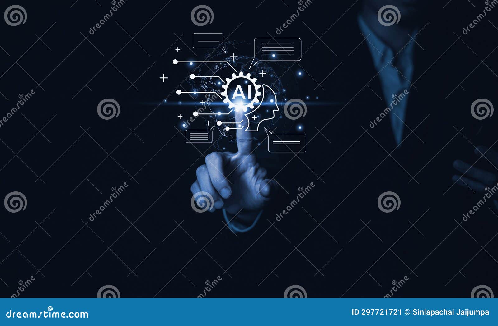 AI (Artificial Intelligence), Chatbot Growing Concept. Stock Image ...