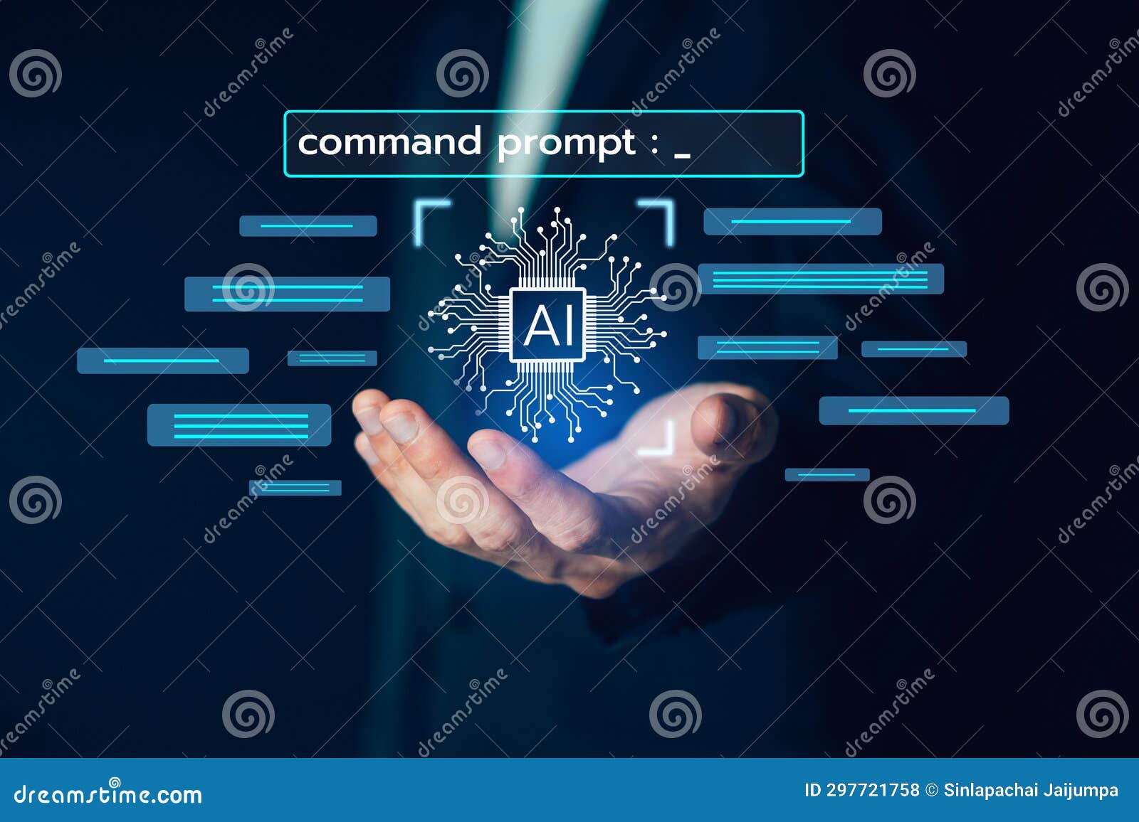 AI (Artificial Intelligence), Chatbot Growing Concept. Stock Photo ...