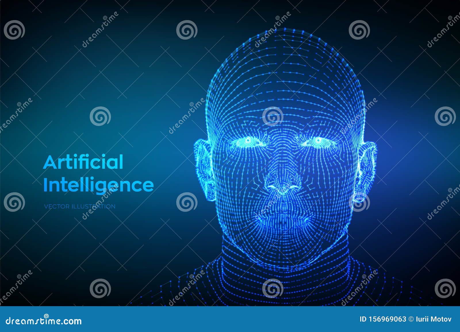 AI. Artificial Intelligence Concept. Ai Digital Brain. Abstract Digital ...